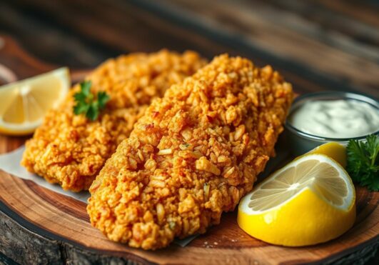 Knuspriger Backfisch im Bierteig Rezept