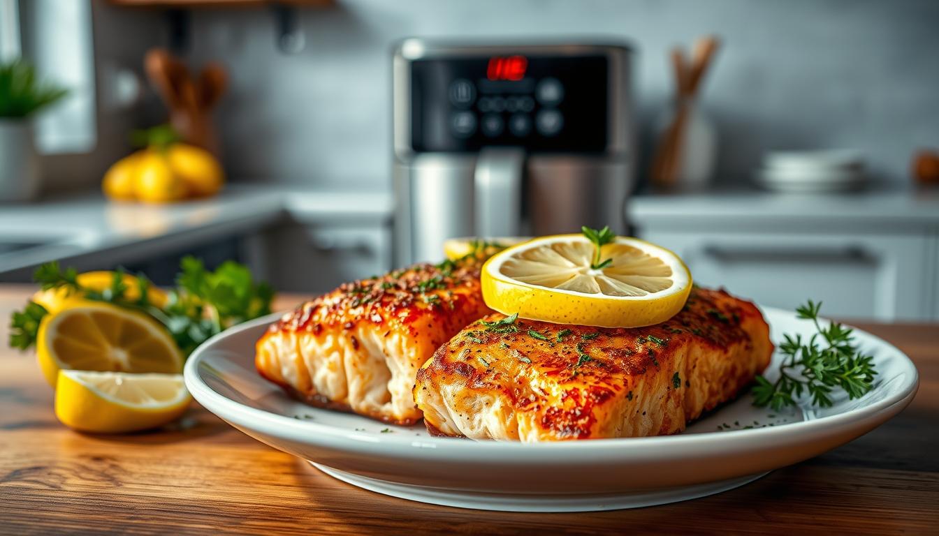 Lachs Heißluftfritteuse - Perfekt knusprig zubereiten